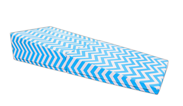 Chevron Zig Zag 29"x 72"x14" Folding Triangle Incline Gymnastics Wedge ...