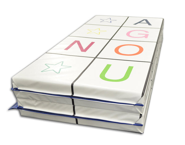 4' x 8' x 2" Alphabet Fun Tumbling Mat | AK Athletic Equipment